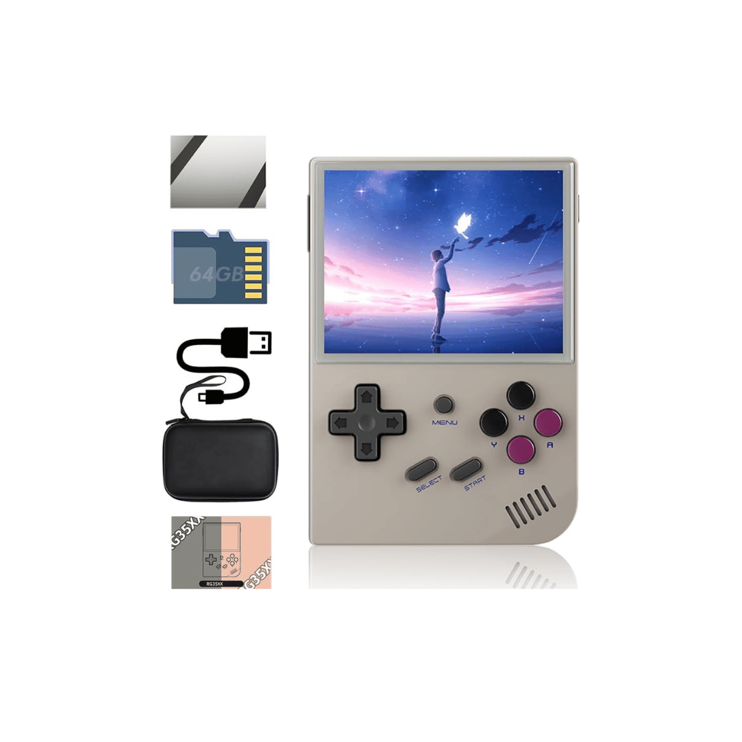 RG35XX Handheld Game Console 3.5 inch IPS Retro Games Consoles Classic ...